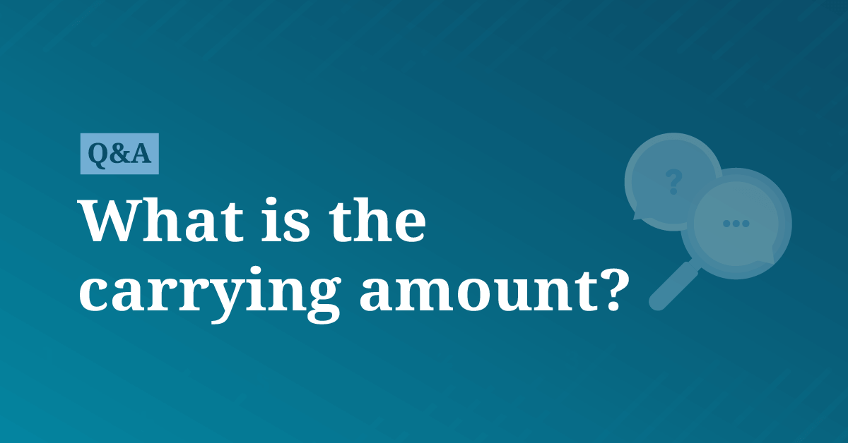 What is the carrying amount?