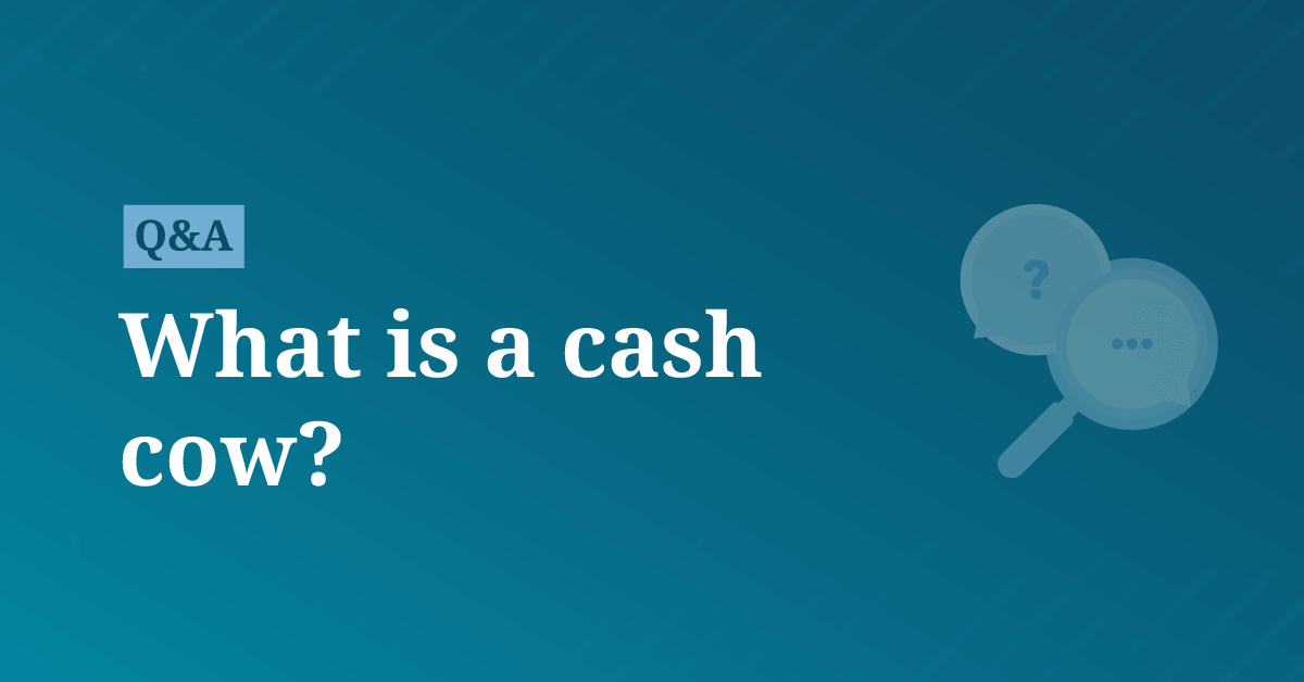 What is a cash cow?
