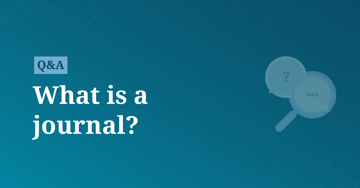 What is a journal?