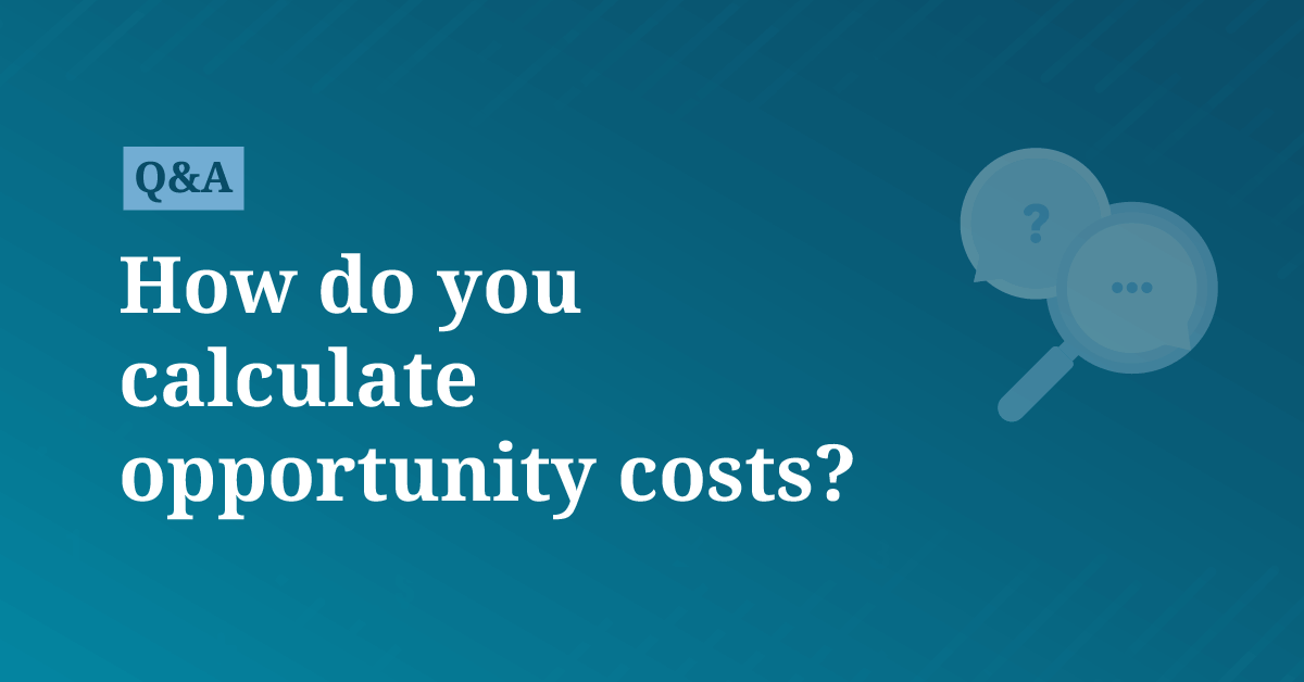 How do you calculate opportunity costs?