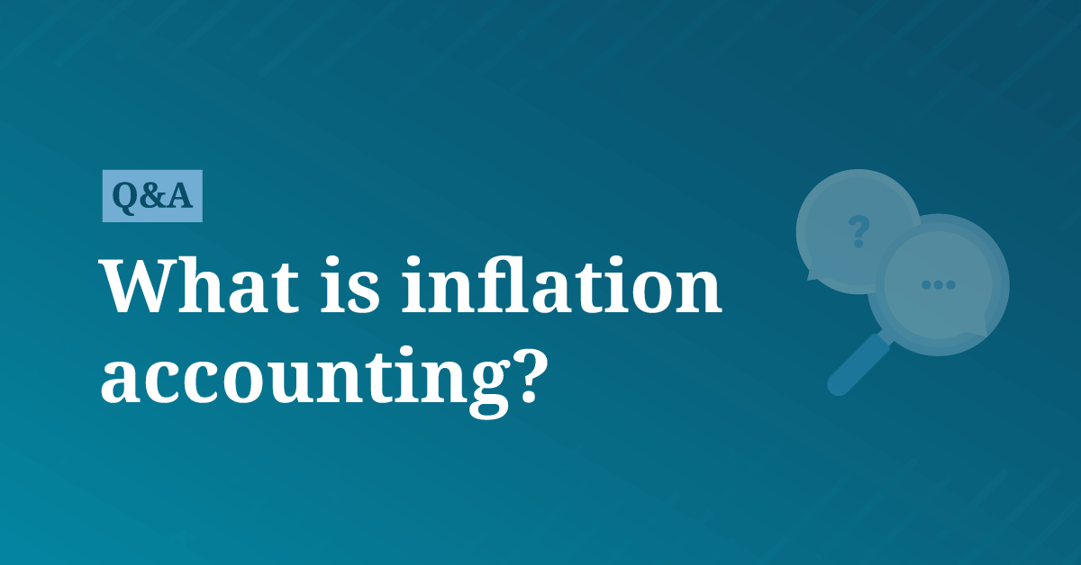 What is inflation accounting?