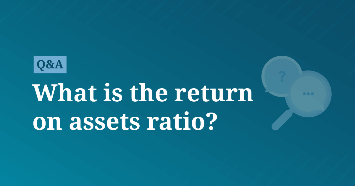 What is the return on assets ratio?