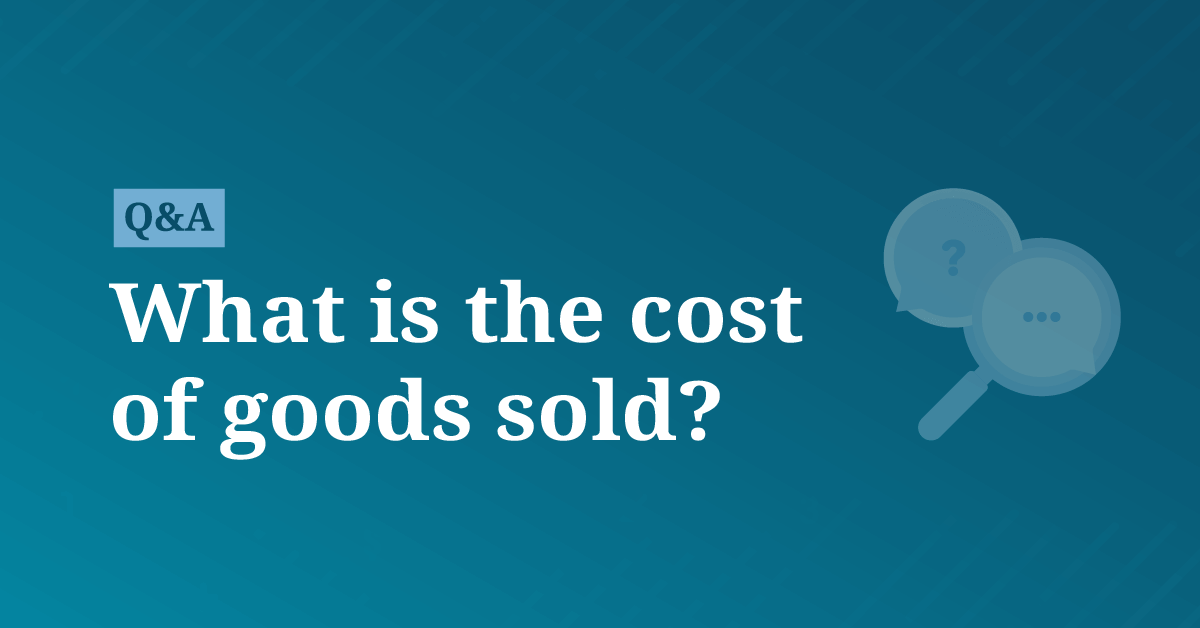 Cost Of Goods Sold